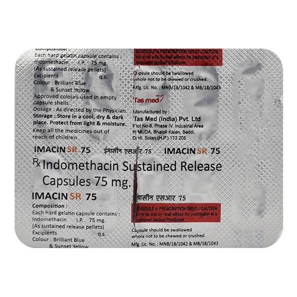 IMACIN SR 75mg Capsule 10's Price, Uses, Side effects, Substitutes ...