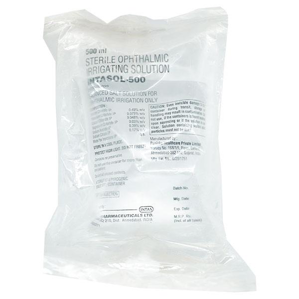Buy INTASOL 500 OPHTHALMIC IRRIGATING Solution 500ml Online at Upto 25% ...