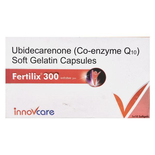 Fertilix 300mg Softgel 10'S : Price, Uses, Side Effects | Netmeds