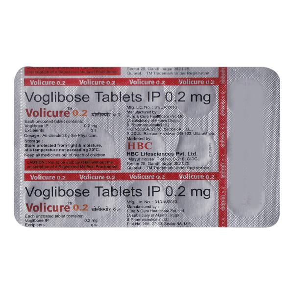 VOLICURE 0.2 Tablet 15's : Price, Uses, Side Effects | Netmeds