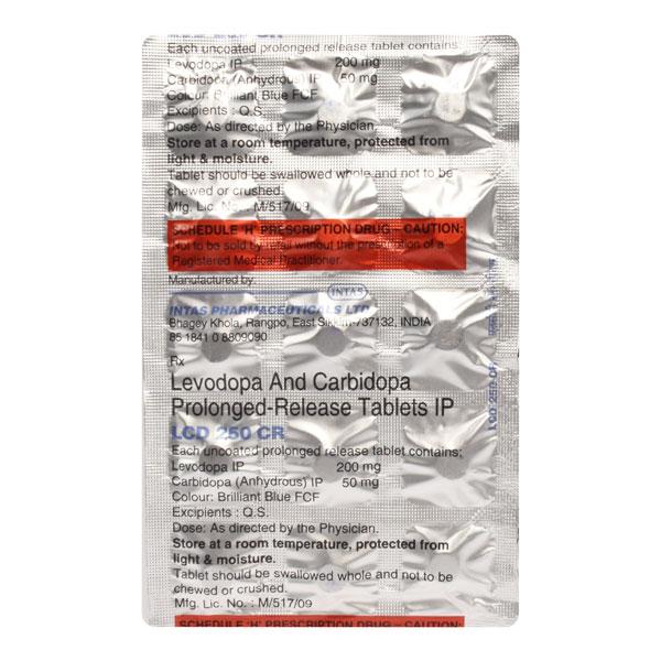 LCD 250 CR Tablet 15's Price, Uses, Side effects, Substitutes | Netmeds