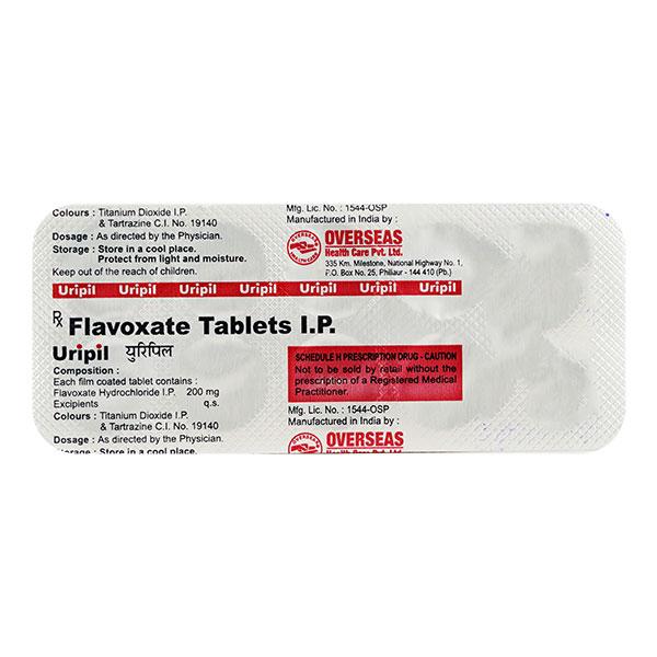 URIPIL 200 Tablet 10's Price, Uses, Side effects, Substitutes | Netmeds