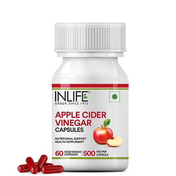 Inlife Apple Cider Vinegar 600 mg Veg Capsule 60's Online at Best Price ...