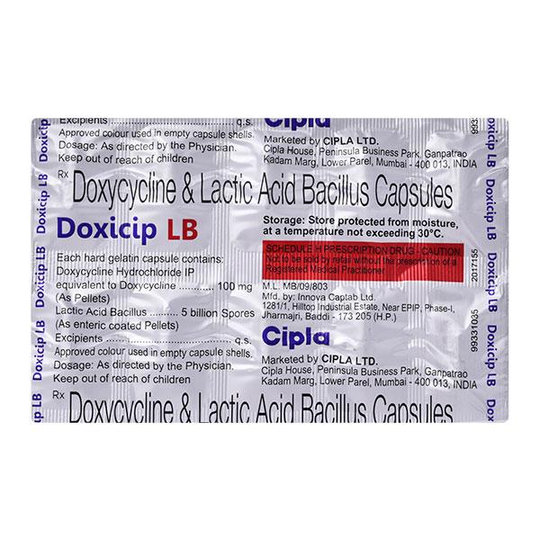 DOXICIP LB Capsule 10's - Buy Medicines online at Best Price from ...