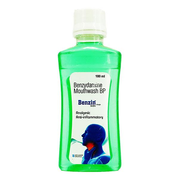 BENZIN Gargle 100ml Price, Uses, Side effects, Substitutes | Netmeds