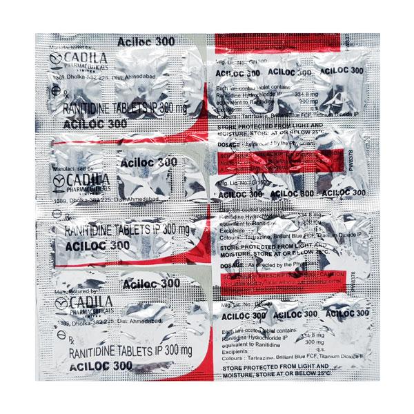 Buy Aciloc 300mg Tablet 20'S Online at Upto 25% OFF | Netmeds