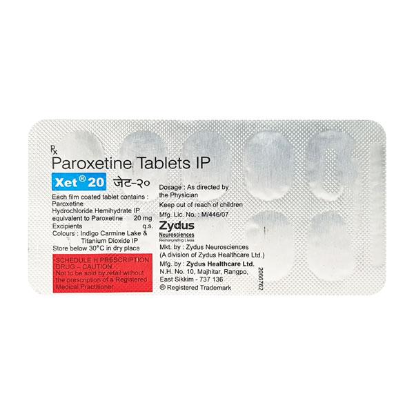 XET 20mg Tablet 10'S : Price, Uses, Side Effects | Netmeds