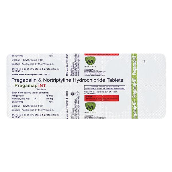 PREGAMAP NT Tablet 10's Price, Uses, Side effects, Substitutes | Netmeds