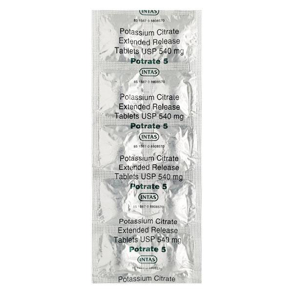 Potrate 5mg Tablet 10'S Price, Uses, Side effects, Substitutes | Netmeds