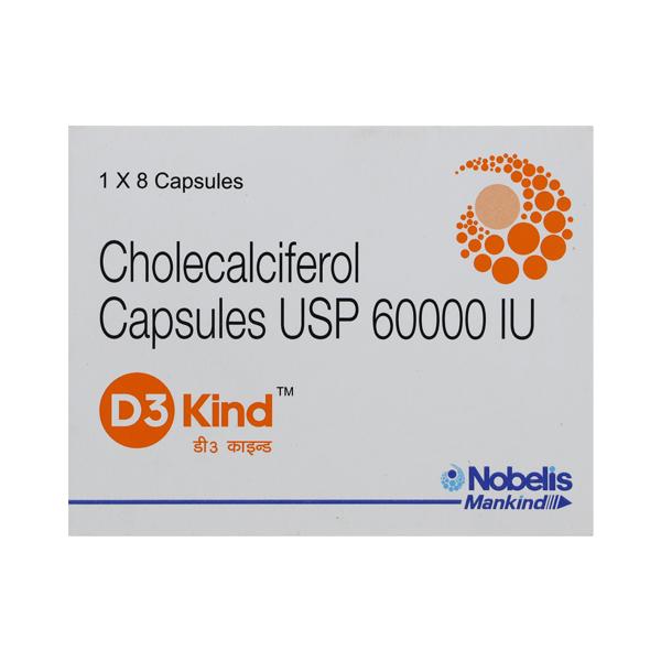 D3 KIND Capsule 8's Price, Uses, Side effects, Substitutes | Netmeds