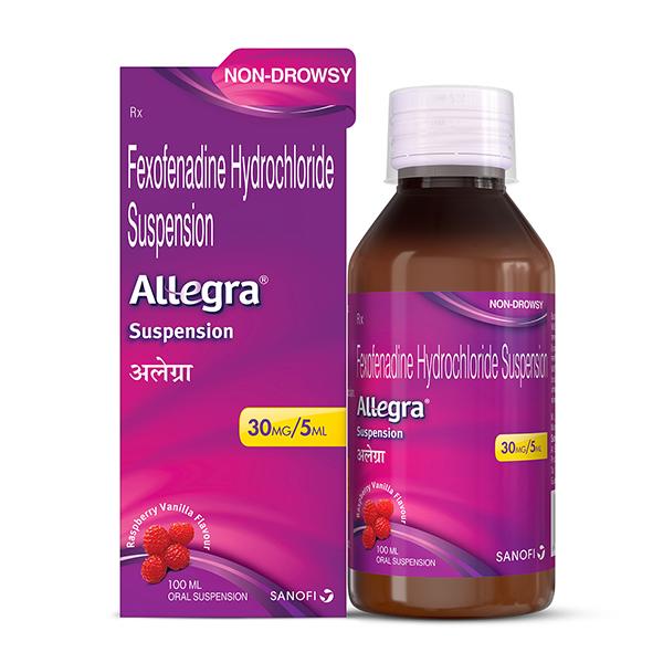 Allegra Raspberry Vanilla Flavour Suspension 100ml - Price, Uses, Side ...