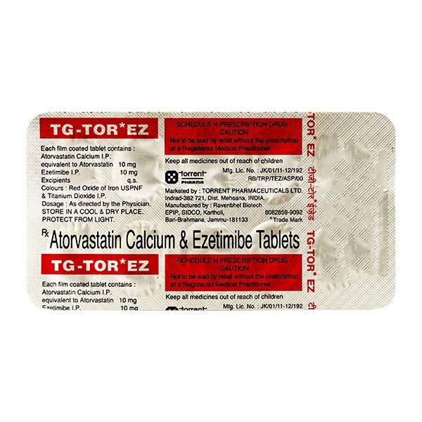 TG Tor EZ 10mg Tablet 10'S Price, Uses, Side effects, Substitutes | Netmeds