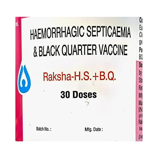 RAKSHA HS + BQ (VET) Vaccine 90ml Price, Uses, Side effects ...