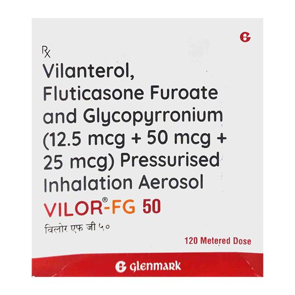 Buy VILOR FG 50 Inhaler 120md Online | Netmeds