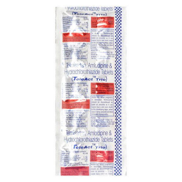 Teleact Trio Tablet 10'S : Price, Uses, Side Effects | Netmeds