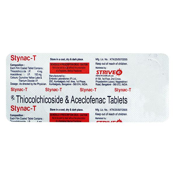 STYNAC T Tablet 10's - Price, Uses, Side Effects, and Substitutes | Netmeds