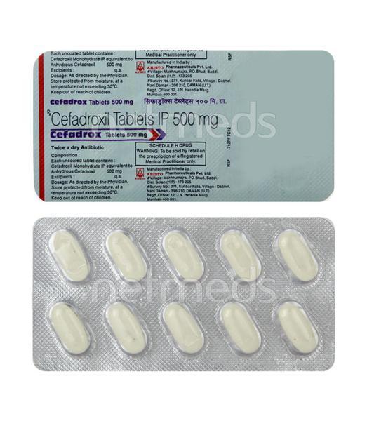 Cefadrox 500mg Tablet 10'S - Price, Uses, Side Effects | Netmeds