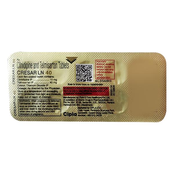 Buy CRESAR LN 40 Tablet 10's Online at Upto 25% OFF | Netmeds