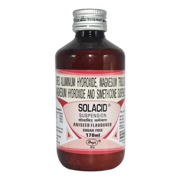 Solacid sugar free ANISEED FLAVOURED Suspension 170ml Price, Uses, Side ...