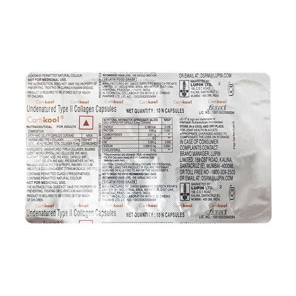 CARTIKOOL NUTRACEUTICAL FOR ADULTS Capsule 10's