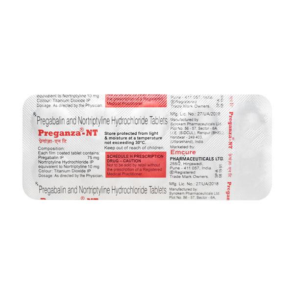 Preganza NT Tablet 10'S Price, Uses, Side effects, Substitutes | Netmeds