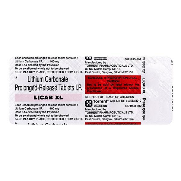 Buy Licab XL 400mg Tablet 10'S Online at Upto 25% OFF | Netmeds