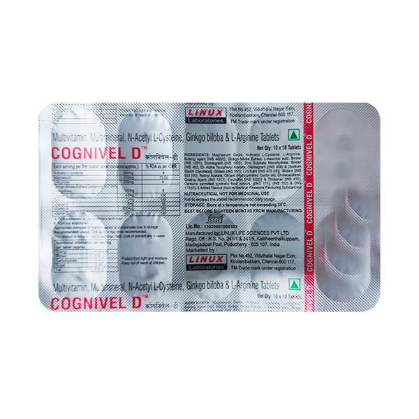COGNIVEL D TABLET 10'S Price, Uses, Side effects, Substitutes | Netmeds