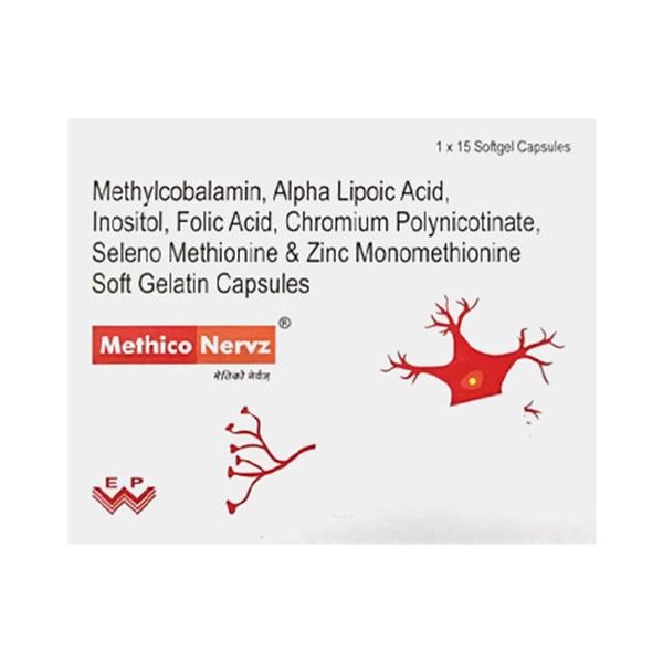 Buy METHICO NERVZ Softgel 15's Online at Upto 25% OFF | Netmeds