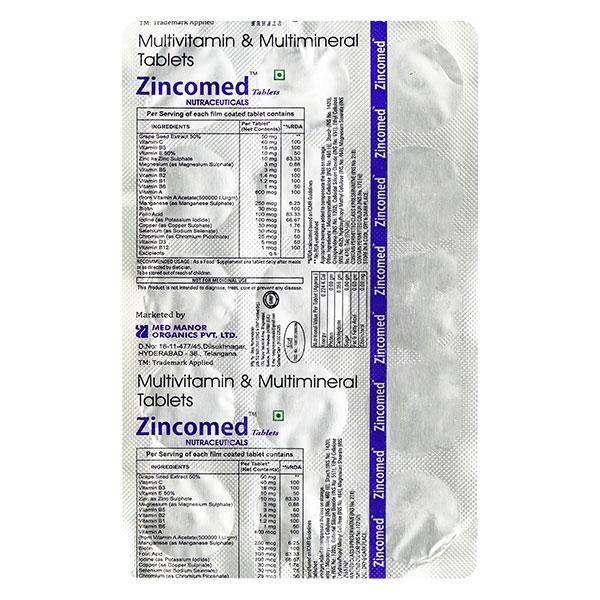 Buy ZINCOMED Tablet 15's Online at Upto 25% OFF | Netmeds