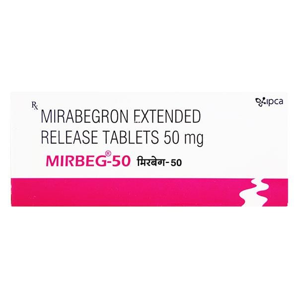 Buy Mirbeg 50mg Tablet 10'S Online at Upto 25% OFF | Netmeds