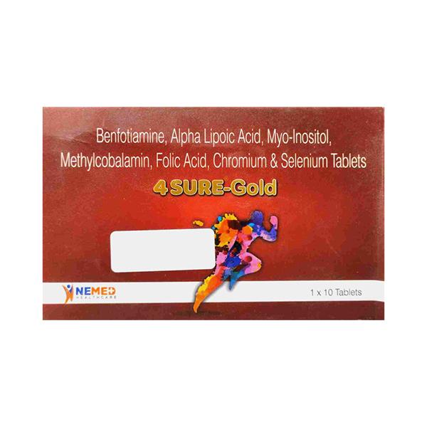4 SURE GOLD Tablet 10's Price, Uses, Side effects, Substitutes | Netmeds