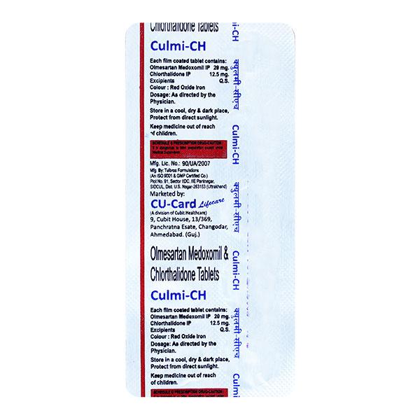 Buy CULMI CH 20 Tablet 10's Online at Upto 25% OFF | Netmeds
