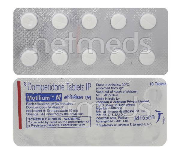 Motilium M Tablet 10'S : Uses, Side Effects, Price | Netmeds