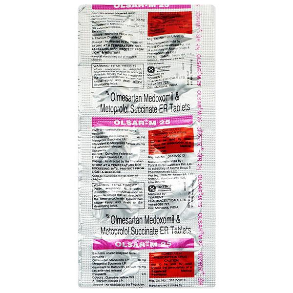 Olsar M 25mg Tablet 10'S : Price, Uses, Side Effects | Netmeds
