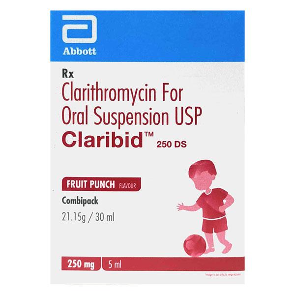 CLARIBID 250 DS Fruit Punch Flavour Syrup 30ml Price, Uses, Side ...