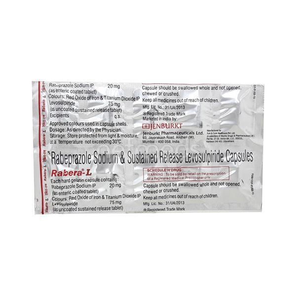 Buy Rabera L Capsule 10'S Online at Upto 25% OFF | Netmeds