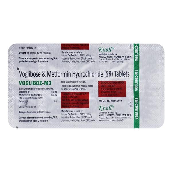 VOGLIBOZ M3 Tablet 10's : Price, Uses, Side Effects | Netmeds