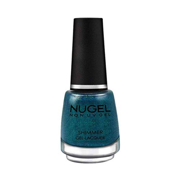 Buy Nugel DIAMOND PINE GREEN S03 Non Uv Gel Shimmer Nail Enamel 13 ml ...