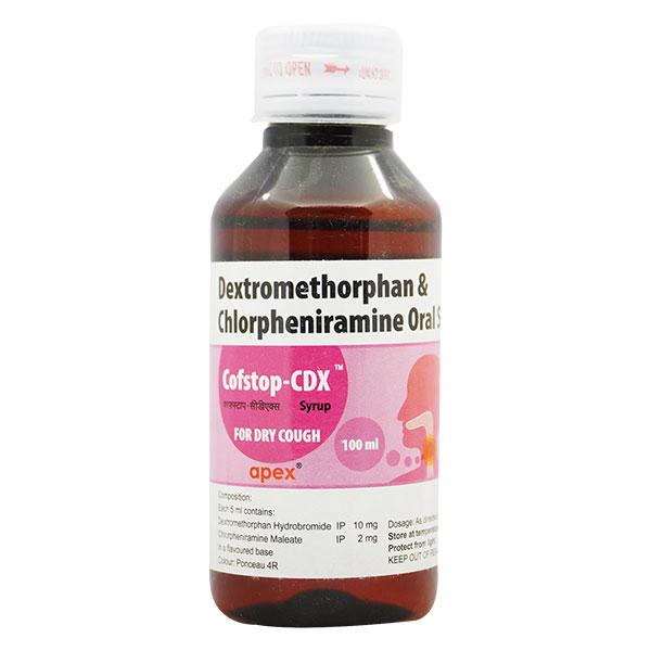 Buy Cofstop Cdx Syrup 100ml Online at Upto 25% OFF | Netmeds