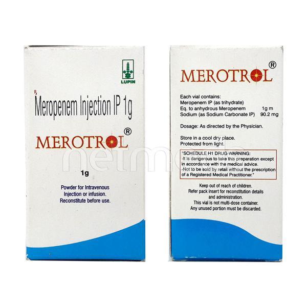 Merotrol 1gm Injection 1's - Price, Uses, Side Effects | Netmeds