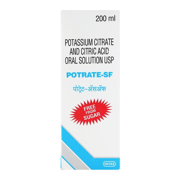 Buy POTRATE SF FREE FROM SUGAR Oral Solution 200ml Online at Upto 25% ...