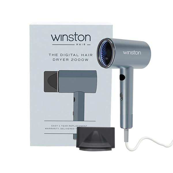 Winston Digital Smart Ionic Hair Dryer 2000W - Fast Drying with LED ...