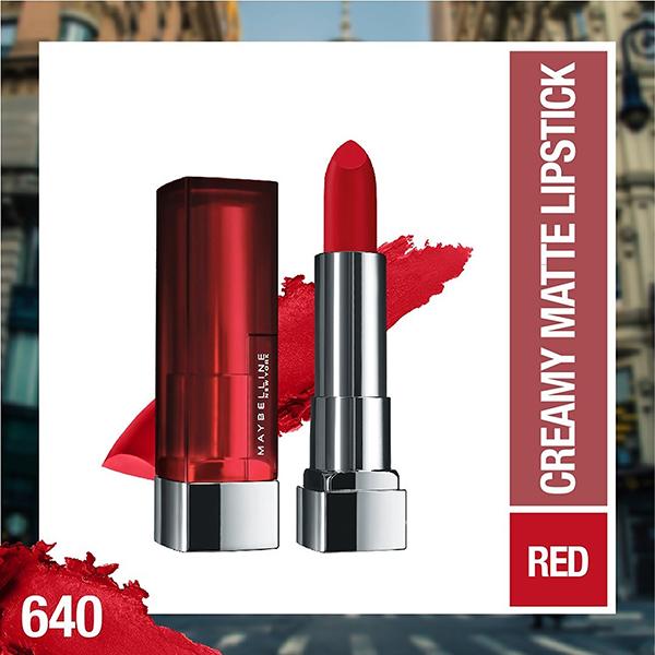 Buy Maybelline New York Color Sensational Creamy Matte Lipstick, 640 ...