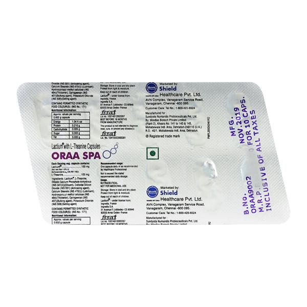 ORAA SPA Capsule 10's Price, Uses, Side effects, Substitutes | Netmeds