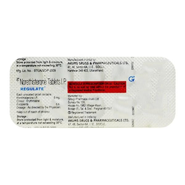 Regulate Tablet 10'S - Buy Medicines online at Best Price from Netmeds.com