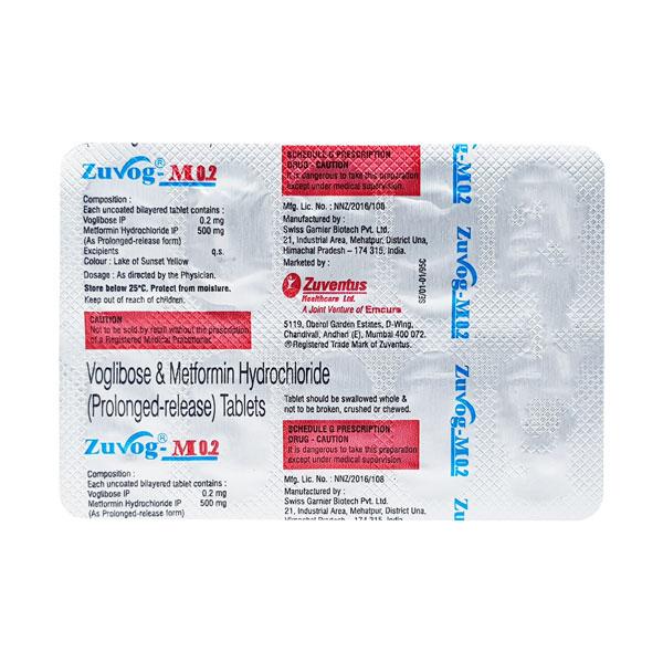 Zuvog M 0.2mg Tablet 10'S : Price, Uses, Side Effects | Netmeds