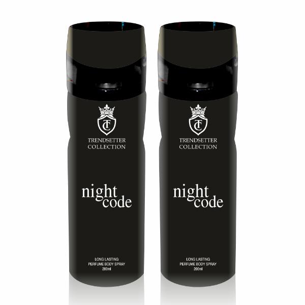 Buy Trendsetter Collection Night Code Long Lasting Body Spray - Pack of ...
