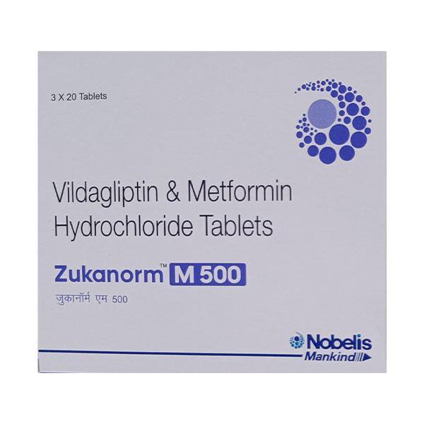 Buy ZUKANORM M 500 Tablet 20's Online at Upto 25% OFF | Netmeds