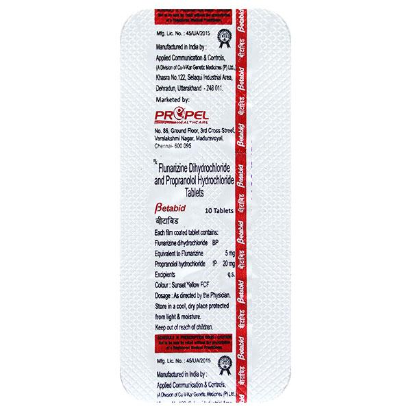 BETABID Tablet 10's Price, Uses, Side effects, Substitutes | Netmeds