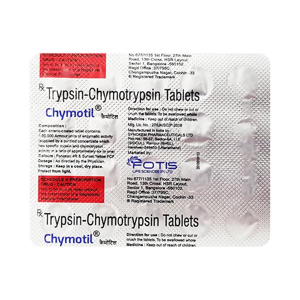 Buy CHYMOTIL Tablet 10's Online at Upto 25% OFF | Netmeds